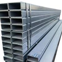 China Structural Sections Galvanized Carbon Rectangular Steel Tube with Finely Processed U-Bar for sale