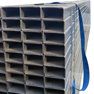 China Structural Sections Galvanized Carbon Rectangular Steel Tube with Finely Processed U-Bar for sale