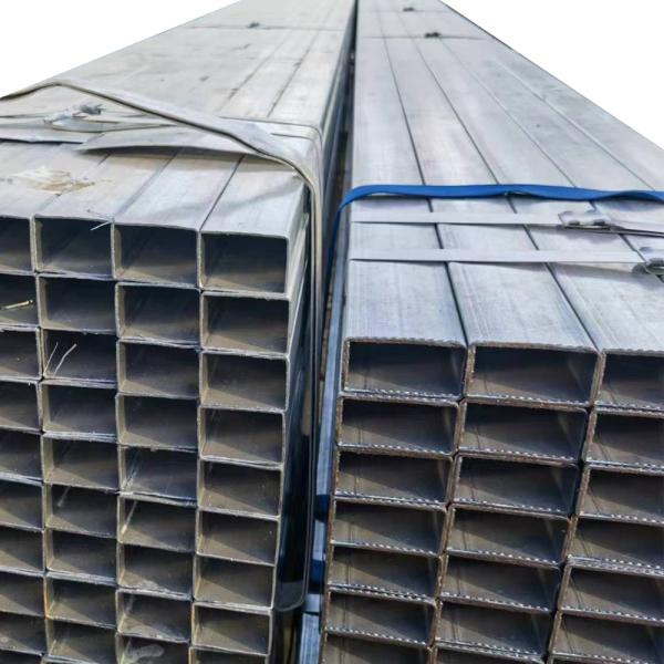 Quality Z80 2x2 Metal Galvanized Iron Carbon Rectangular Steel Channels with API for sale