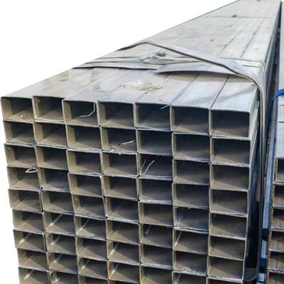 Cina tubo quadrato galvanizzato 4x4 pollici canale di approvvigionamento di acciaio acciaio dimensioni standard certificato BIS in vendita