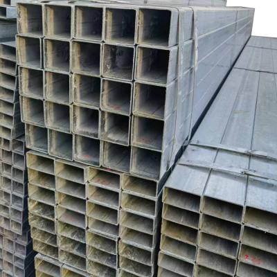 China Galvanized Steel Square Pipe Thickness 0.5mm-25mm Channel Steel Standard Sizes for sale