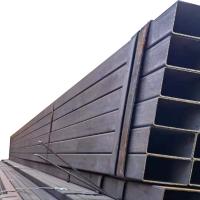 China Black Hollow Section Rectangular Finely Processed Channels U-Bar Galvanized Square Tube for sale