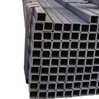China Black Hollow Section Rectangular Finely Processed Channels U-Bar Galvanized Square Tube for sale