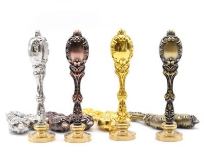 China Custom Individual Vintage-Style Deluxe Metal Handle Wax Seal Stamp for sale