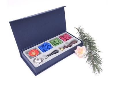 China Classical Traditional Sealing Wax Bead Kit With Initial Wax Seal Stamp for sale