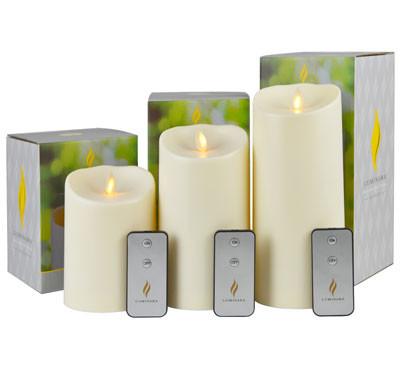 China Outdoor Waterproof Plastic Led Moving Wick Flameless Led Candle With Timer And Remote for sale
