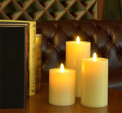 China Flat Top Electric Moving Wick Flameless Paraffin Wax Led Candle Light With Remote Control For Table Decoration for sale