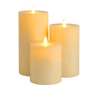 China Flat Top Electric Moving Wick Flameless Paraffin Wax Led Candle Light With Remote Control For Table Decoration for sale