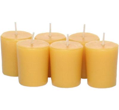 China Homemade Natural Beeswax Votive Candles for sale