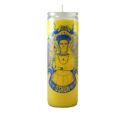 China Oshun 7 Day Orisha Candle for sale