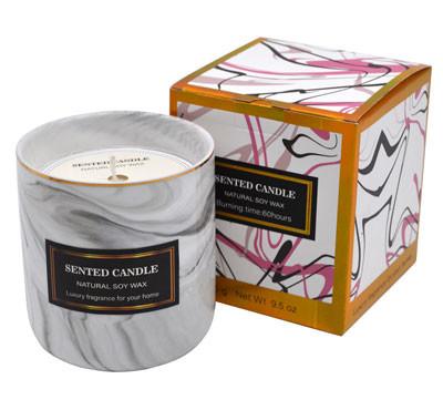China Marble Scented Jar Candles DIY for sale