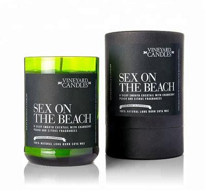 China Custom Scented Soy Wax Wine Bottle Glass Jar Candles for sale