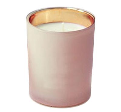 China High-Grade Electroplating Spray Glass Jar Soy Wax Aromatherapy Candles for sale