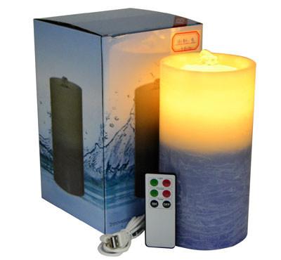 China Gradient Color Flameless Candle Fountain With Lithium Battery for sale