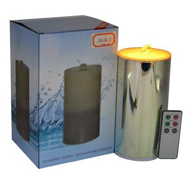 China 3D Glass Fireworks Flameless Candle Fountain With Lithium Battery for sale
