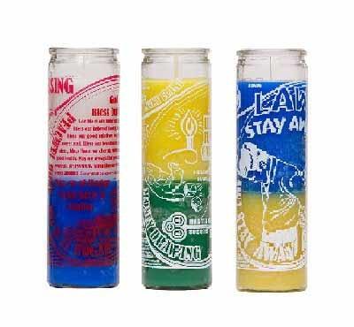 China Custom Printed Double-Color 7 Day Candles for sale
