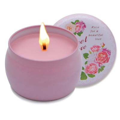 China customized scent Mini travel tin Aromatherapy soy Candle Gift Set for sale