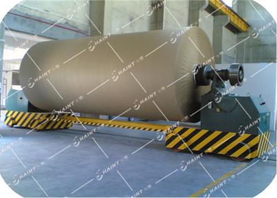 China Jumbo Roll Cart Paper Roll Handling Systems For Conveying Parent Roll for sale