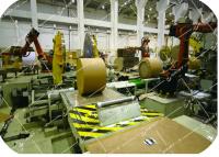China Jumbo Automatic Paper Roll Wrapping Machine Modular Design For Paper Mill for sale