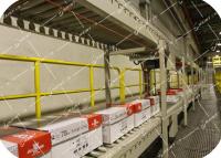 China Chaint Palletizing Unit Load Conveyor 30 M / Min Speed With Automatic Robot for sale
