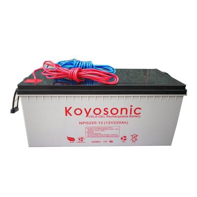 Cina Koyosonic ha sigillato la pila secondaria solare della batteria 12v 200ah del gel in vendita