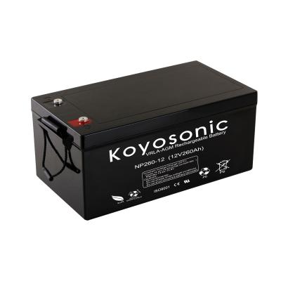 Κίνα 12V 260AH ηλιακή μπαταριών αποθήκευσης όξινη μπαταρία μολύβδου άνθρακα κύκλων συστημάτων βαθιά προς πώληση