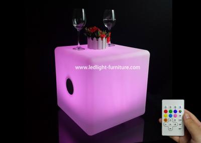 China Multi Colors Led Bluetooth Speaker , Lighted Cube Wireless Bluetooth Speaker 50*50*50 Cm for sale