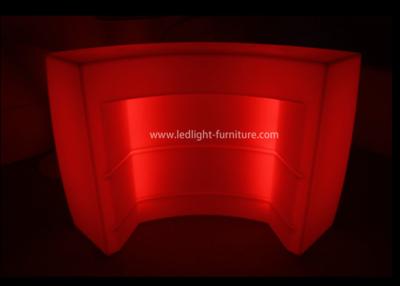 China 4 Piece Section Small LED Round Bar Counter Portable With RGB LED Module for sale