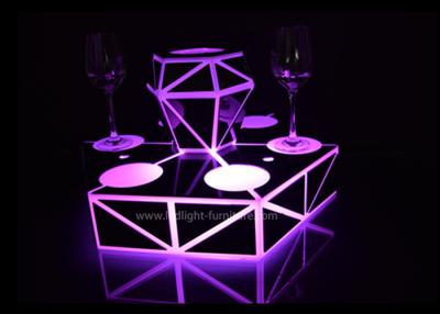 China Battery Powered LED Light Up Bar Shelf Liquor Bottle Display With Acrylic Material for sale