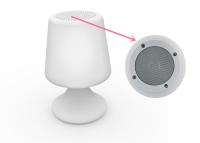 China Table Lamp Type Led Bluetooth Speaker White Case With Remote Control for sale