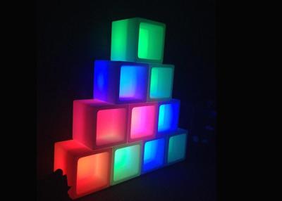 China 40X40X40cm LED Cube Light Open Cube Back Bar Ice Bucket For Drink Dispaly for sale