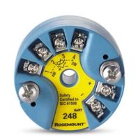 China Rosemount 248 Head Mount Temperature Transmitter 4-20 mA HART 5-Point Calibration for sale