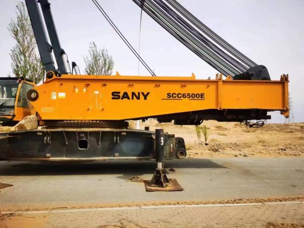 Quality 2015 SCC6500E Sany Crawler Crane Boom Length 102m Heavy Duty Crawler Crane for sale