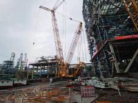 Quality 2021 400t XCMG Heavy Crawler Crane Main Boom 84m Counterweight 400t for sale