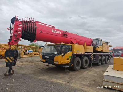 China 2023 SANY Gebruikte kraan 160 ton 8 sectie boom, 2 motoren, 88m hoofdboom, 17.5m jib, 57 ton tegengewicht, perfecte staat. Te koop