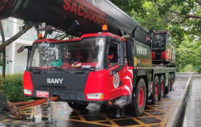 China 2023 Sany Gebruikte kraan SAC2200C8-8 Hoofdboom 88m Jib 20m Tegengewicht 74t Lopen tijd 1920h Kilometer 6367km Uitstekende werkomstandigheden Te koop