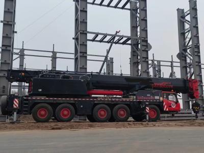 China 2023 Sany Gebruikte kraan SAC2200C8-8 Hoofdboom 88m Jib 20m Tegengewicht 74t Lopen tijd 1920h Kilometer 6367km Uitstekende werkomstandigheden Te koop