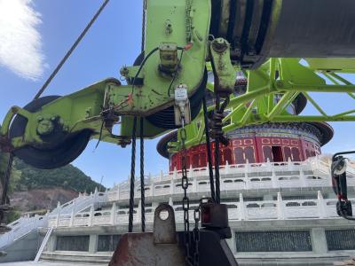 Cina 2020 Zoomlion Granata usata ZTC250A552 Boom principale 41m Jib 8,5m Contrapeso 6,2t Tempo di corsa 7114h chilometraggio 18624km Eccellente condizione di lavoro in vendita