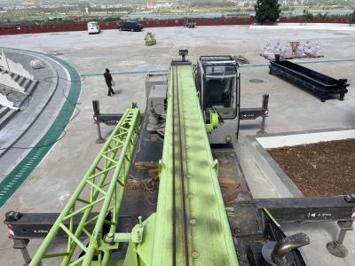 Cina 2020 Zoomlion Granata usata ZTC250A552 Boom principale 41m Jib 8,5m Contrapeso 6,2t Tempo di corsa 7114h chilometraggio 18624km Eccellente condizione di lavoro in vendita