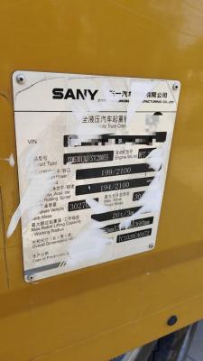 China 2020 Sany STC200E5 Gebruikte kraan 39m Hoofdboom 8m Jib 3t Tegengewicht 7114h Lopen tijd 19624km Kilometer Uitstekende werkomstandigheden Te koop