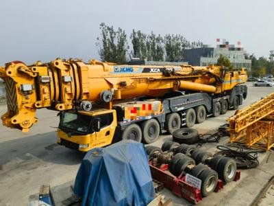 Китай 2018 XCMG Вторичный кран XCA1200, Главная рука 102 метров, Jib 50 метров, противовес 170 тонн, Время работы 4431h, пробег 26369 км, Отличные условия работы. продается