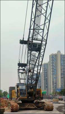 China 2017 Sany Second-Hand Crawler Crane SCC750E Hoofdarm 57 meter, Hulparm 18 meter, tegengewicht 25 ton, looptijd 9914h, uitstekende werkomstandigheden. Te koop