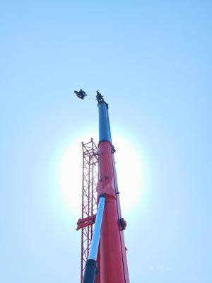 China 2021 Sany STC800E5 guindaste usado 50m braço principal 17,5m Jib comprimento 80t Capacidade 20t contrapeso em excelentes condições de trabalho à venda
