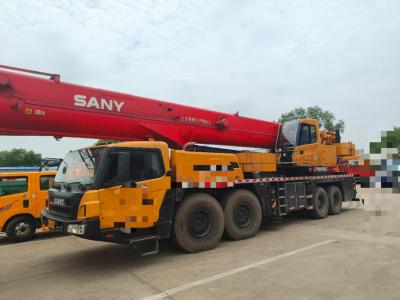 China 2021 Sany STC800E5 guindaste usado 50m braço principal 17,5m Jib comprimento 80t Capacidade 20t contrapeso em excelentes condições de trabalho à venda