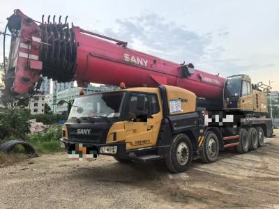 China 2019 Sany usou guindaste STC1100 com boom principal de 73 metros, jib de 18 metros, contrapeso de 42 toneladas e excelentes condições de trabalho. à venda