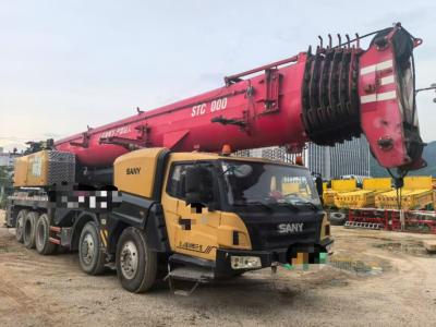China 2019 Sany usou guindaste STC1100 com boom principal de 73 metros, jib de 18 metros, contrapeso de 42 toneladas e excelentes condições de trabalho. à venda