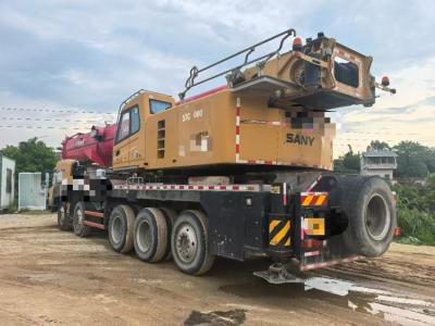 China 2019 Sany usou guindaste STC1100 com boom principal de 73 metros, jib de 18 metros, contrapeso de 42 toneladas e excelentes condições de trabalho. à venda