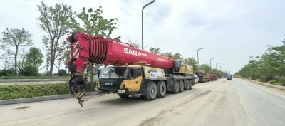 Китай Б/у кран Sany SAC3500 2022 года выпуска с основной стрелой 92 м, гуськом 36 м и противовесом 120 тонн. Отличное рабочее состояние. продается