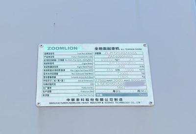 中国 2022 Zoomlion 中古クレーンZAT4000A863 90mブーム,48mジブ,150t対重量,および2041h運用寿命. 優れた作業条件. 販売のため