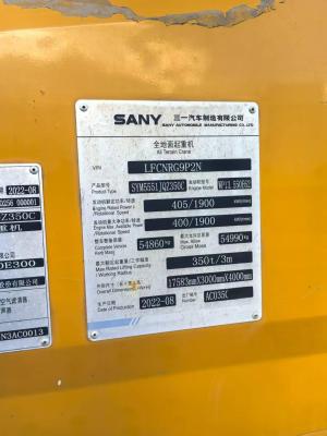 중국 2022년 새니 사용된 SAC3500 크레인 93m의 본부름, 36m의 지브, 120톤의 반중량 판매용